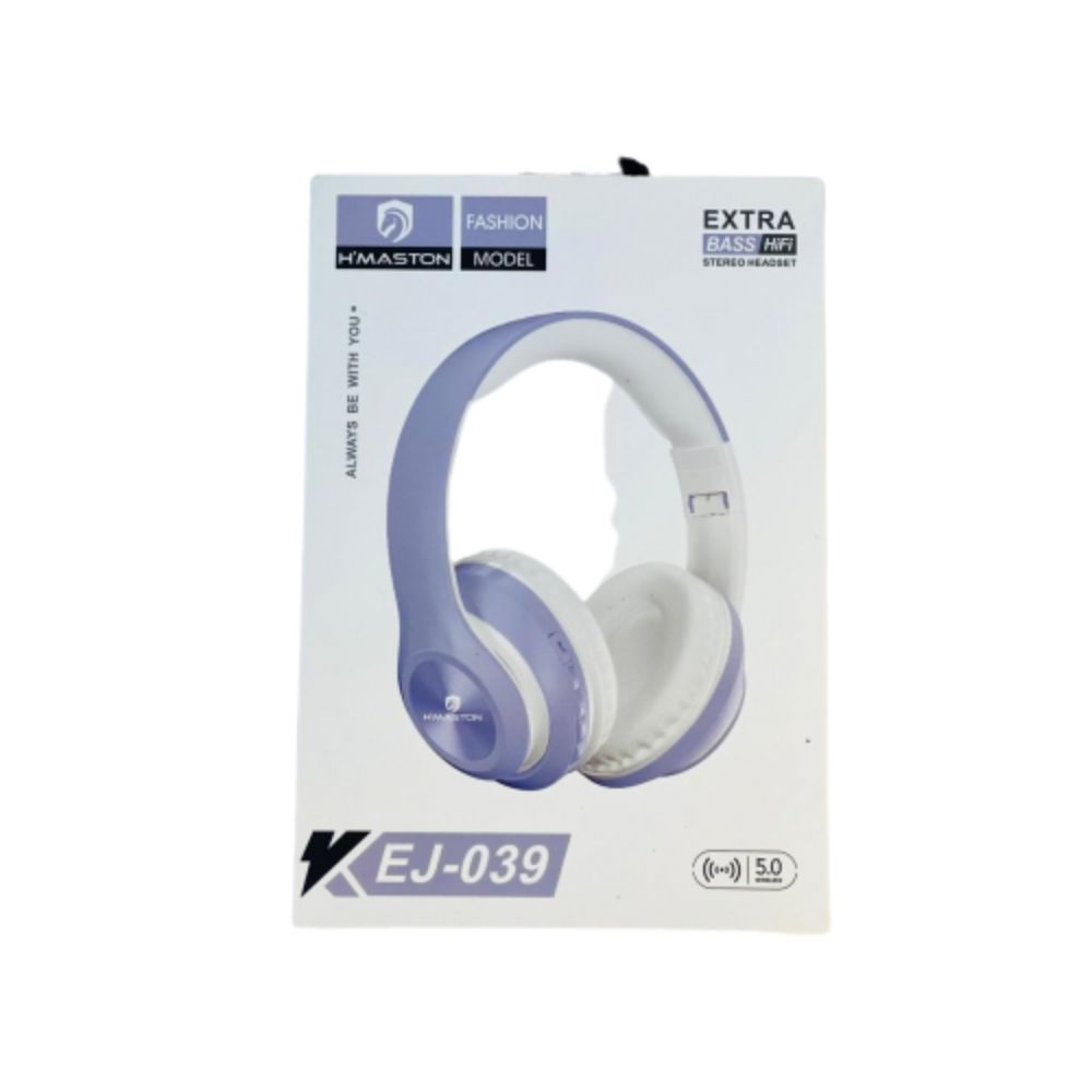 Fone De Ouvido Sem Fio Bluetooth 5.0 Headphone TF Card EJ-039 ...